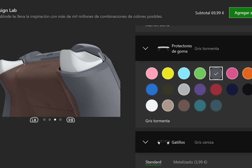 Xbox Design Lab ya está disponible para diseñar tu mando desde la consola