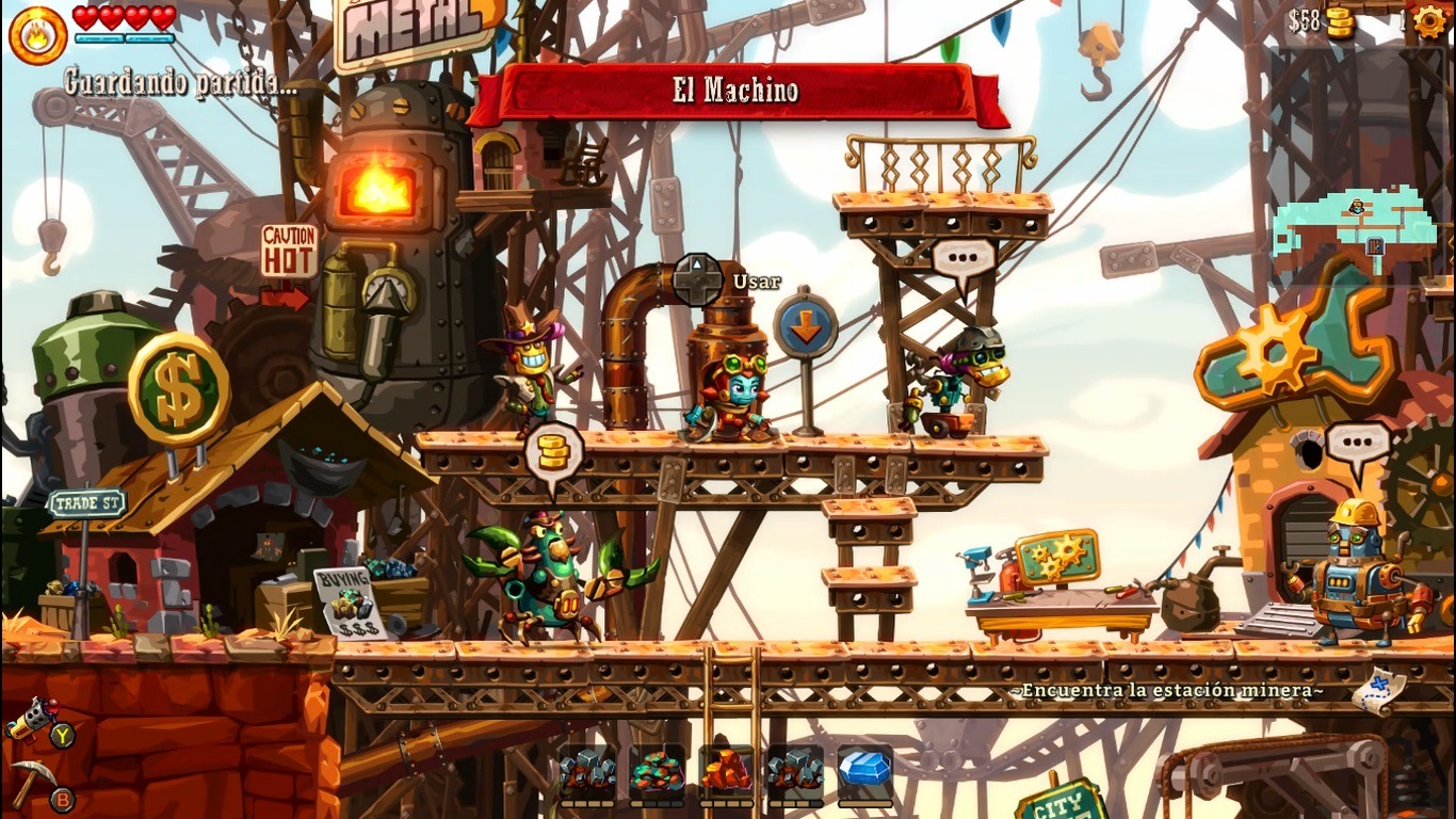 Análisis de SteamWorld Dig 2. ¡¿Donde se habrá metido Rusty?!