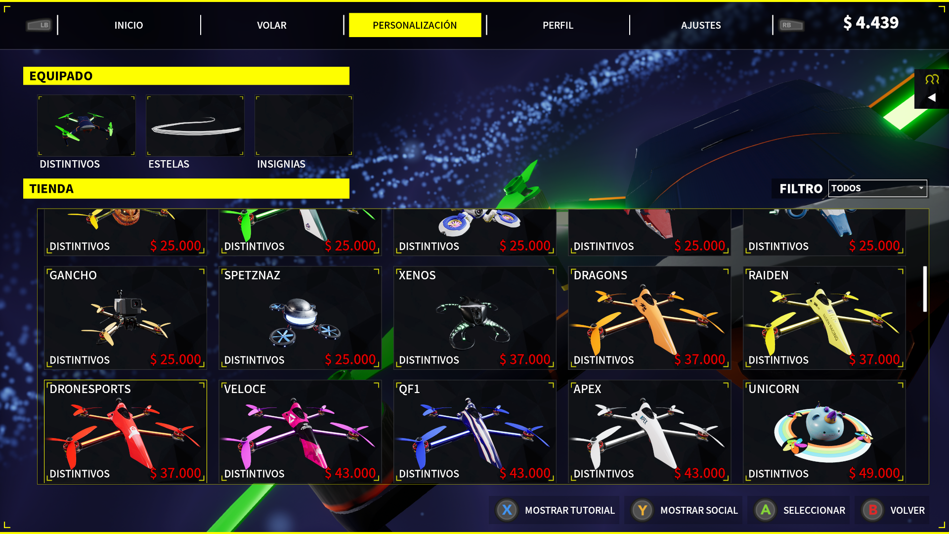 Análisis de DCL The Game para Xbox One, giros y acelerones con drones