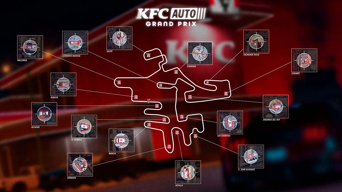 KFC y Xbox España diseñan el circuito más "loco" de Forza Horizon 5